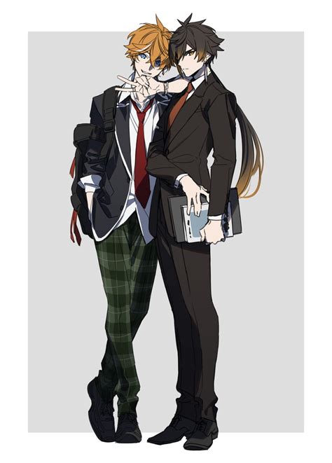 Zhongli And Tartaglia Genshin Impact Drawn By Xiaryugo Danbooru