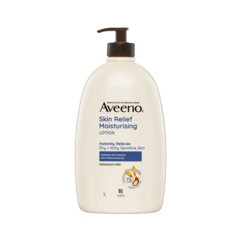 Aveeno Skin Relief Moisturising Lotion Dry + Itchy Sensitive Skin 1L ...