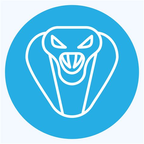 Symbol Kobra. verbunden zu Tier Kopf Symbol. einfach Design editierbar ...