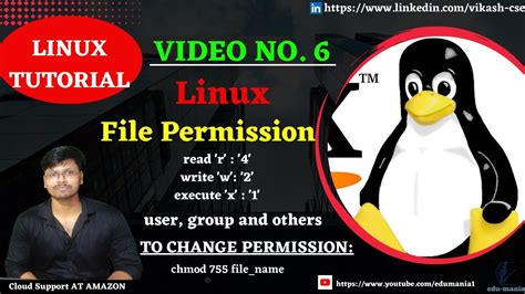Lecture 6 Final Permission In Linux Linux Playlist Ai Tools