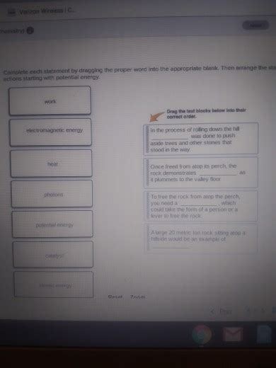 Solved Complete Each Statement By Dragging The Proper Word