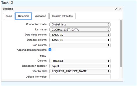 Form Designer How To Bind A Text Box Field To A Global List Form