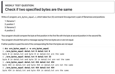 Solved Weekly Test Question Check If Two Specified Bytes Chegg