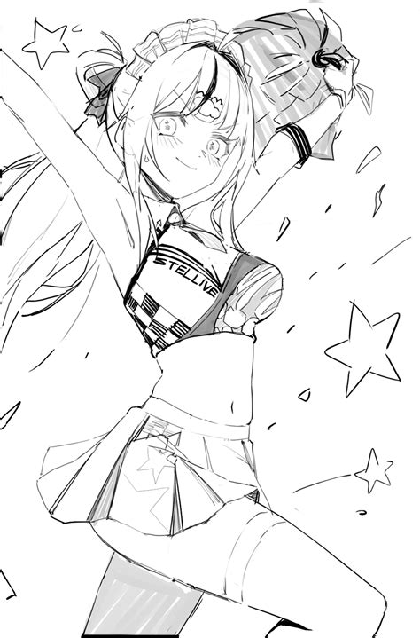 Aokumo Rin Stellive Absurdres Highres 1girl Arm Strap Armpits