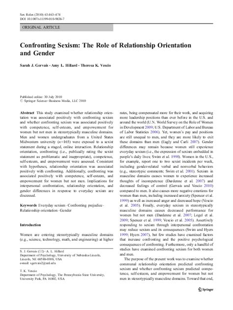 Pdf Gervais Et Al Sex Roles 2010pdf