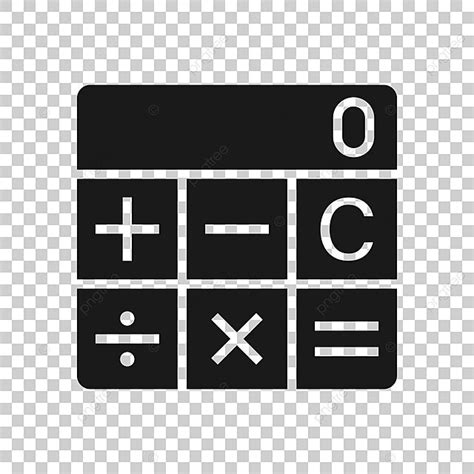 Flatstyle Calculator Icon With Vector Illustration And White Isolated