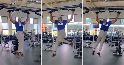 Fitness Trainer Performs Amapiano Dance Challenge While Hanging On Pull
