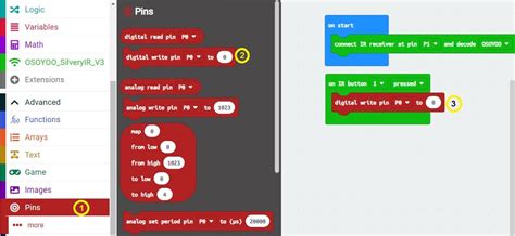 Turn On RGB LED Connected To Micro Bit Via Remote Control