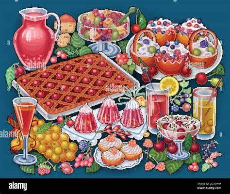 Cherry Jelly Sweets Stock Vector Images Alamy
