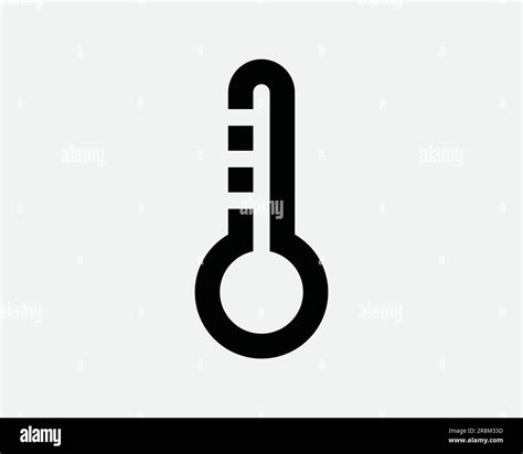 Thermometer Icon Temperature Hot Cold Heat Measurement Scale Weather