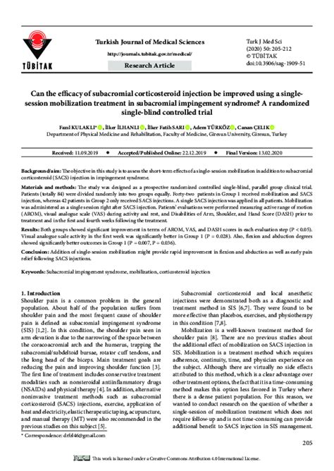 Pdf Can The Efficacy Of Subacromial Corticosteroid Injection Be