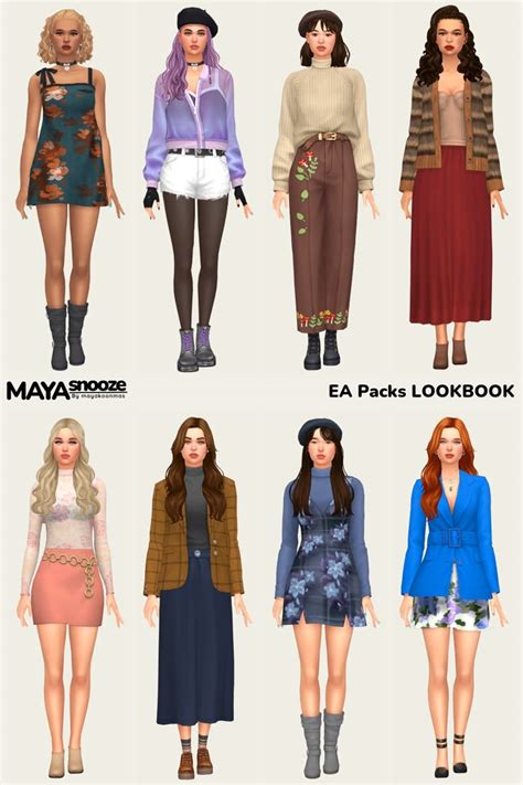 The Sims4 TS4 NOCC LOOKBOOK IDEA In 2024 Sims 4 Clothing Sims 4