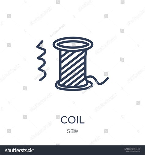 Coil Icon Coil Linear Symbol Design Stock Vector Royalty Free Shutterstock