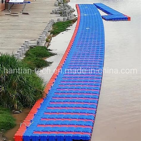 Blue Hdpe Modular Water Platform Floating Dock Plastic Pontoon China