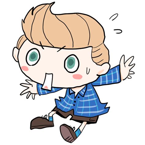 驚く白人の男の子のイラスト｜かわいい無料イラスト