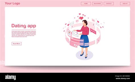 Dating App Profile Stock Vector Images Alamy