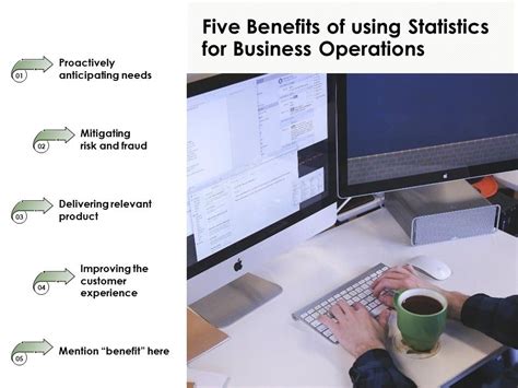 Five Benefits Of Using Statistics For Business Operations Ppt Powerpoint Presentation Gallery