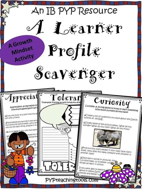 Ib Pyp Learner Profile Scavenger Hunt Activity By Susan Powers Tpt