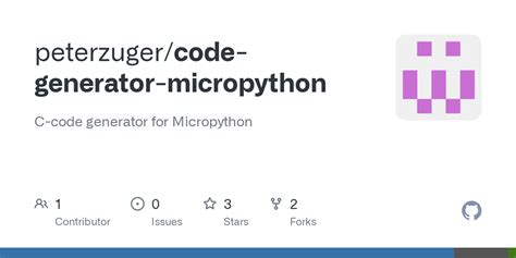 Github Peterzuger Code Generator Micropython C Code Generator For Micropython