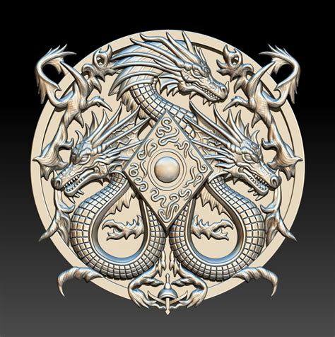 3d Model Stl Cnc Router And 3d Printing File Panel Dragons Inspire Uplift