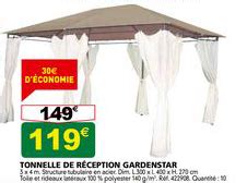 Promo Tonnelle De Réception Gardenstar chez Auchan Direct iCatalogue fr