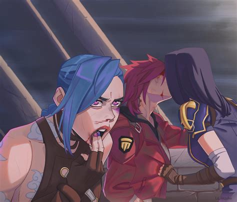 Jinx Caitlyn Vi Arcane Jinx Arcane Vi And 1 More League Of