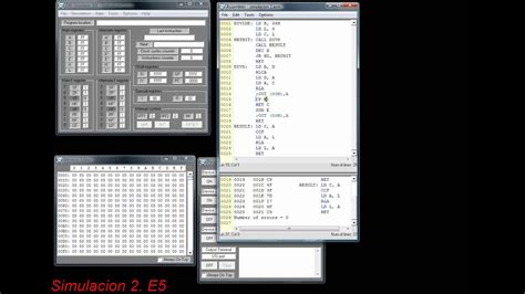 Código En Lenguaje Ensamblador Simulación Con El Z80 Simulator Ide