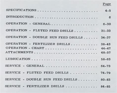 John Deere Model B Grain Drill Seed Chart A Visual Reference Of Charts