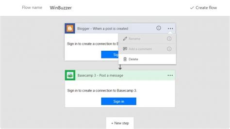 Microsoft Updates Flow Preview With Better Custom Api Support Winbuzzer