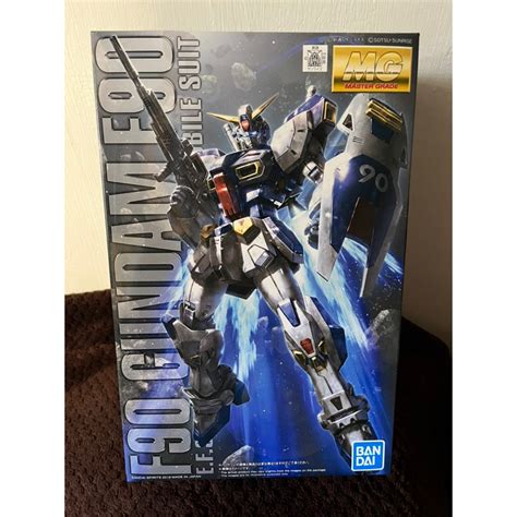 Bandai 萬代 PB MG 1 100 GUNDAM F90 鋼彈F90 本體包 現貨未組 內袋未拆 盒況如圖 蝦皮購物