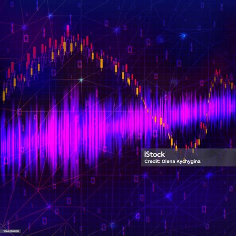 기술 배경입니다 이진 숫자로 파란색 빛 데이터 흐름입니다 컴퓨터 매트릭스 코드 표현입니다 암호화 분석 해킹 비즈니스 무역 그래프와 외환 거래를 돌 봐 주입니다 벡터 0명에