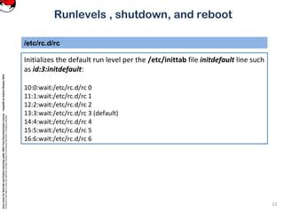 Runlevels Shutdown And Reboot V PPT