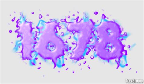 1678 Text Effect and Logo Design Number
