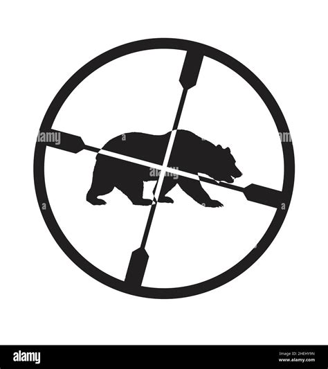 Simple Fusil De Sniper Portée Croix De Cheveux De Visée De Silhouette D