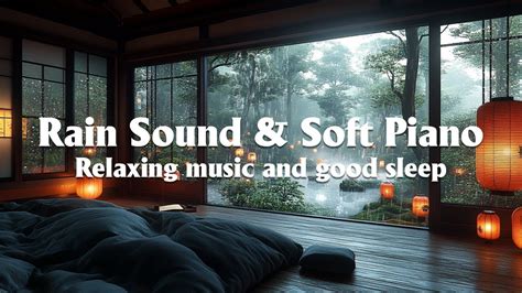 3 Hours Relaxing Music And Rain Sounds Outside The Warm Bedroom In Forest
