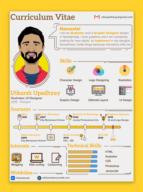 Resume UI Designer On Behance