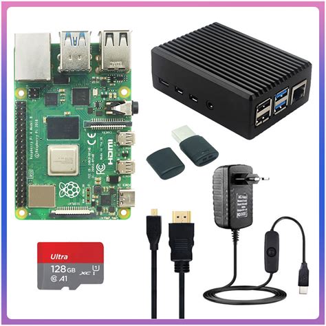 ☝original Raspberry Pi 4 Model B Kit 1 2 4 8 Gb Ram Aluminum Case