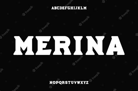Premium Vector Display Font Vector Design Suitable For Headlines