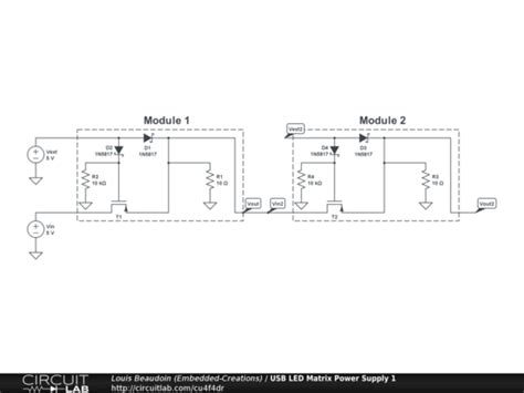 Usb Led Matrix Power Supply 1 Circuitlab Usb Led Matrix Power Supply 1 Circuitlab