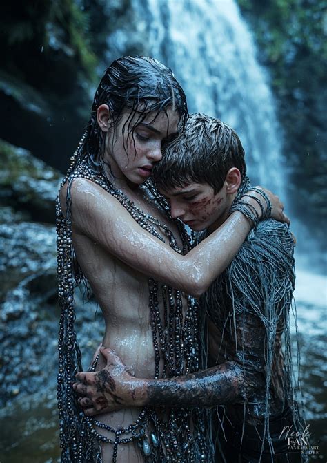 Sacred Waterfall Pool Fantasy Art Nudes Photos Erotica