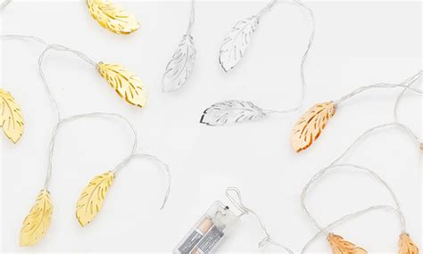 Up To Off LED Feather Lights Groupon