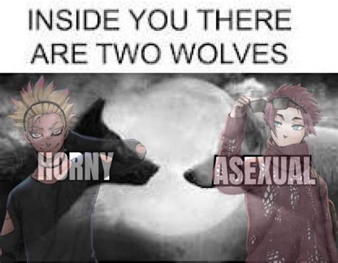 Two Anime Characters With The Caption Inside You There Are Two