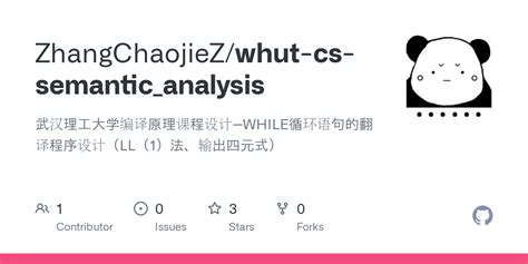 Github Zhangchaojiez Whut Cs Semantic Analysis While
