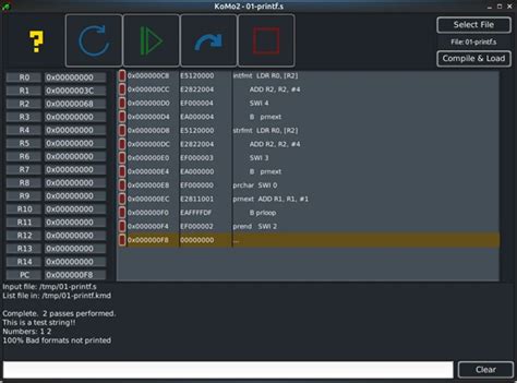 Program To Create A Simplified Version Of PrintF In ARM