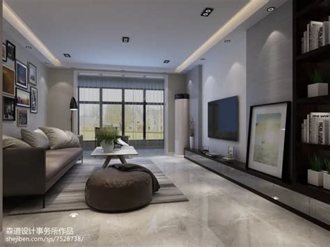 2018现代二居客厅装修欣赏图片大全装修图大全 土巴兔装修效果图