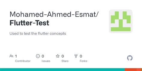 Github Mohamed Ahmed Esmatflutter Test Used To Test The Flutter