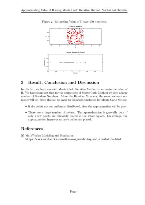 Approximating Value Of PiΠ Using Monte Carlo Iterative Method Pdf