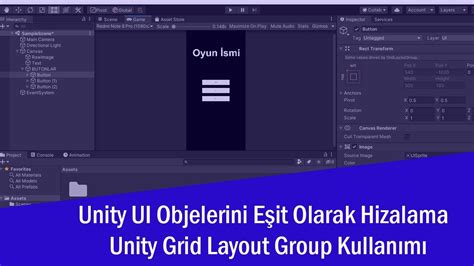 Unity UI Objelerini Eşit Olarak Hizalama Unity Grid Layout Group Kullanımı YouTube