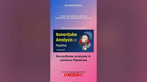 Sonarqube Analysis In Jenkins Pipelines Youtube
