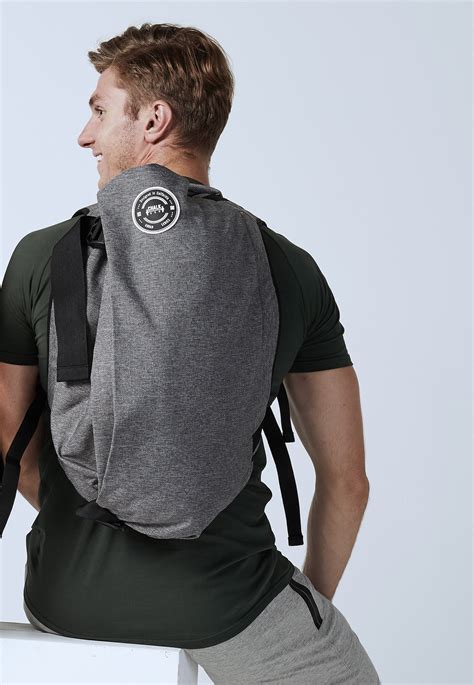 Grey Wrap Backpack Chalk Concept